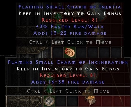 2x Flaming Small Charms - Topic - d2jsp